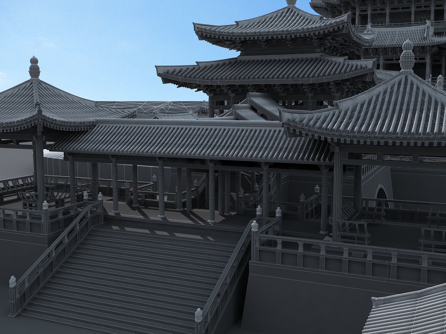 3D model Chinese Ancient Architecture 7 - TurboSquid 2057564