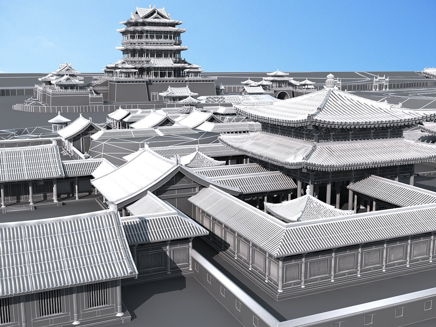 3D model Chinese Ancient Architecture 7 - TurboSquid 2057564