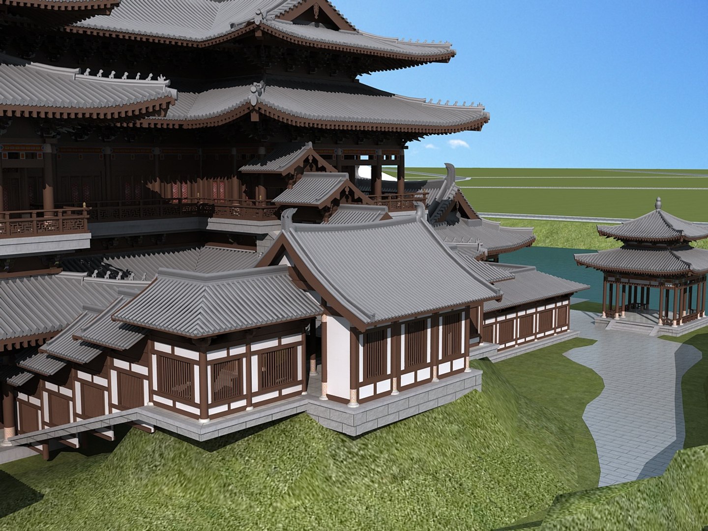 3D Model Chinese Ancient Architecture 7 - TurboSquid 2057564