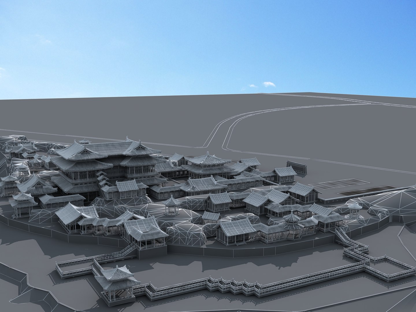 3D model Chinese Ancient Architecture 7 - TurboSquid 2057564