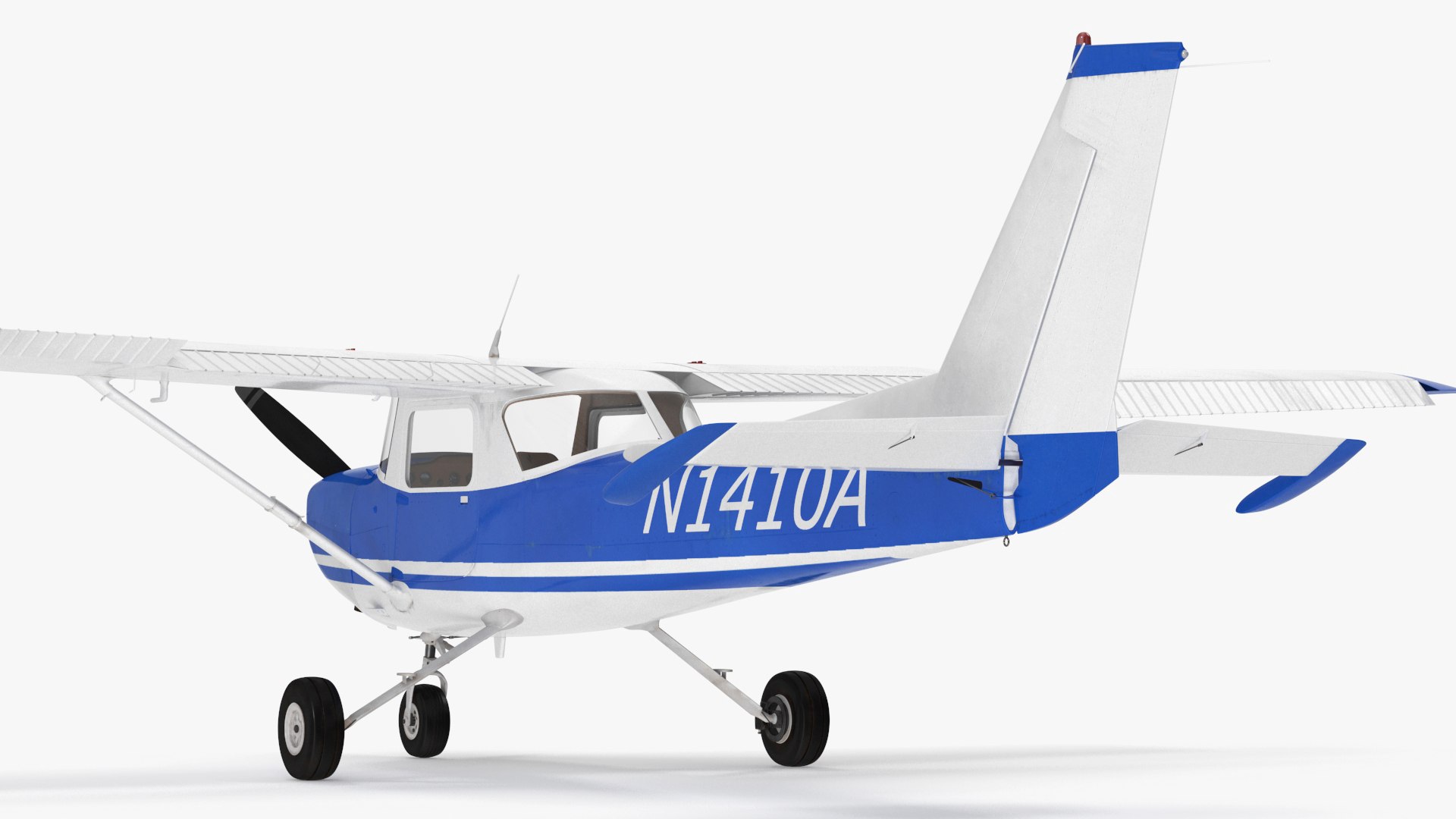 3D Single Engine Propeller Aircraft Cessna 150 - TurboSquid 2237029