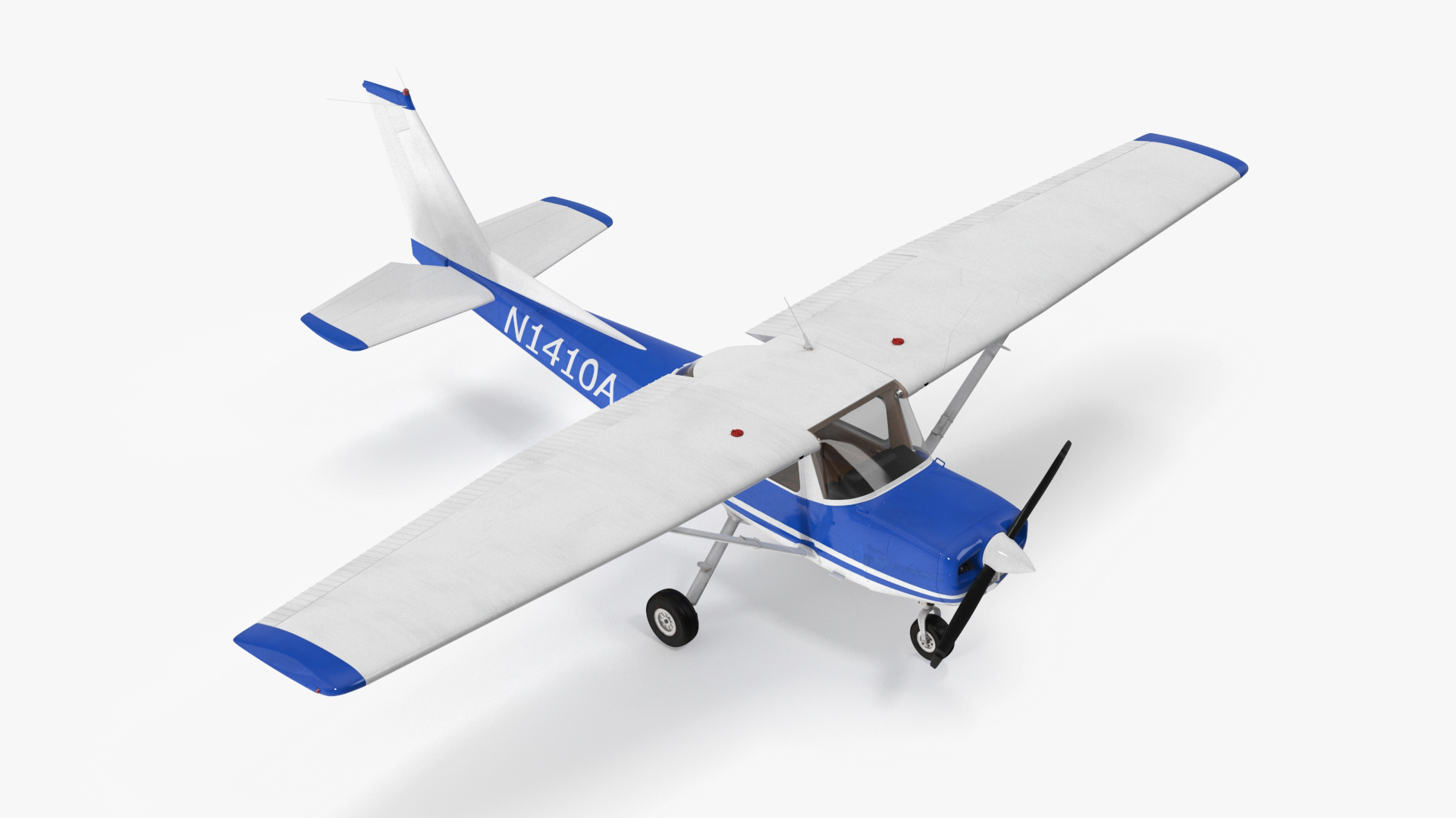 3D Single Engine Propeller Aircraft Cessna 150 - TurboSquid 2237029