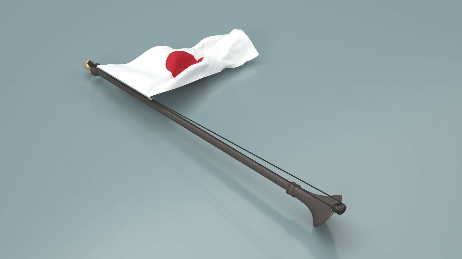 Flags On Wall Pole Collection Model - TurboSquid 2248794