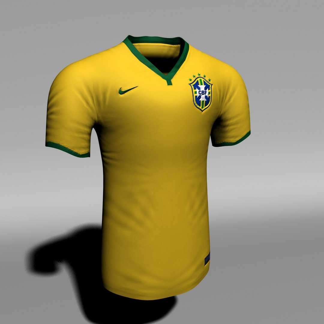 Max Brazil Soccer Home Jersey