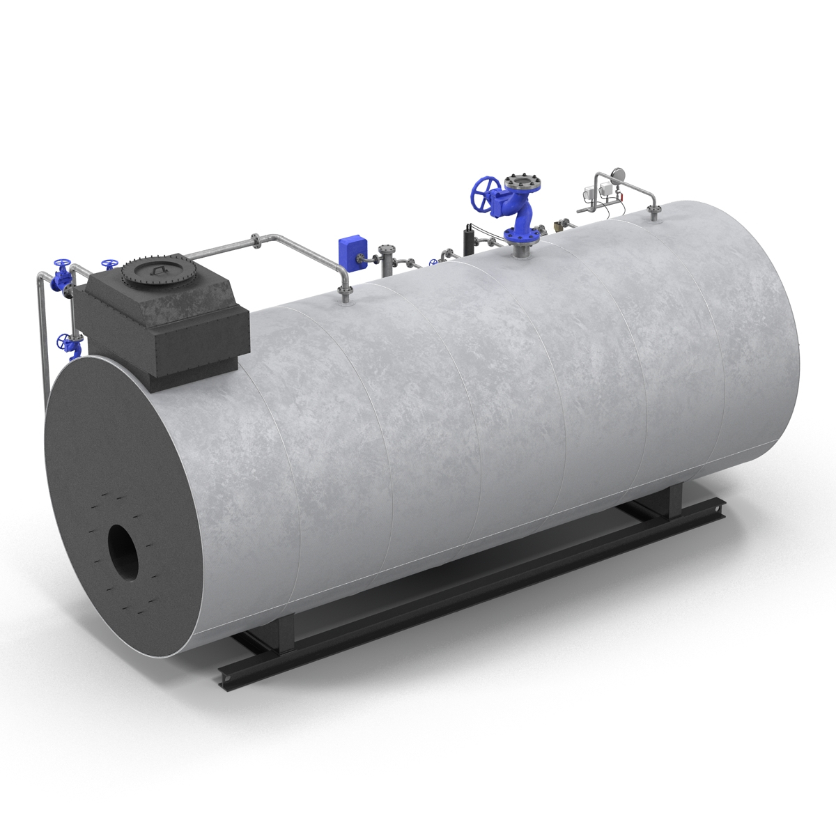 industrial gas steam generator 3d model