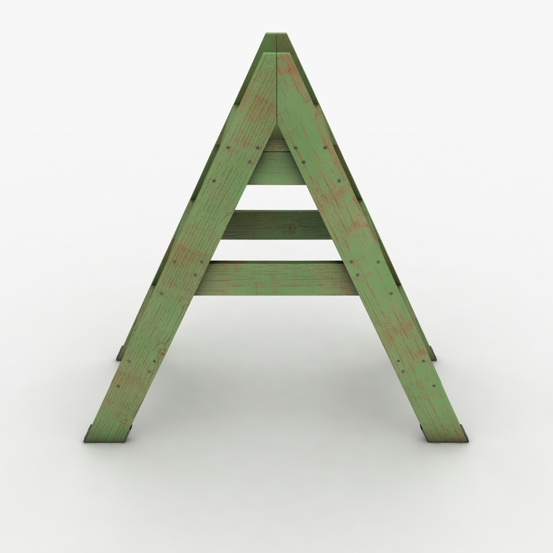 Max Realistic Antique Ladder 02