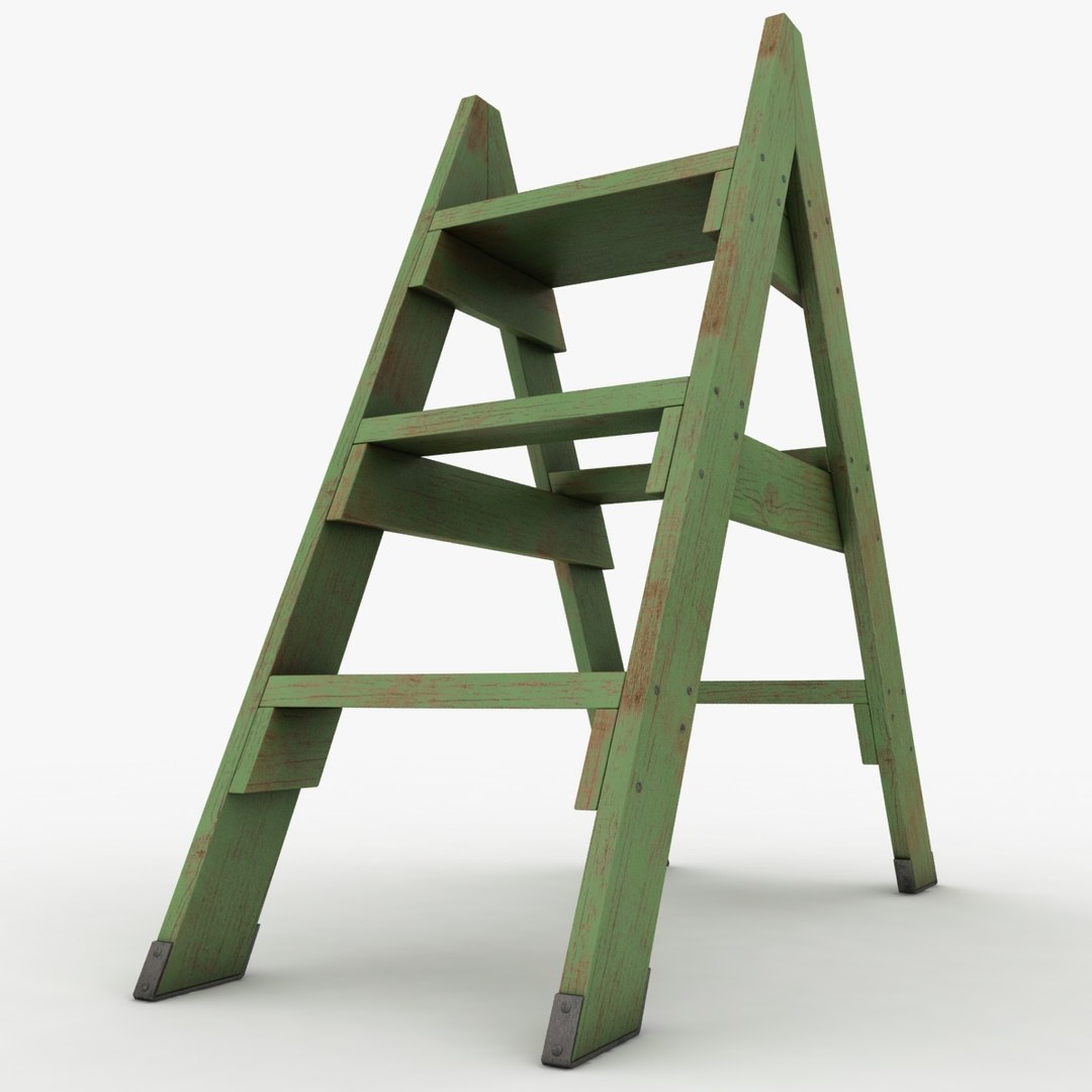 Max Realistic Antique Ladder 02