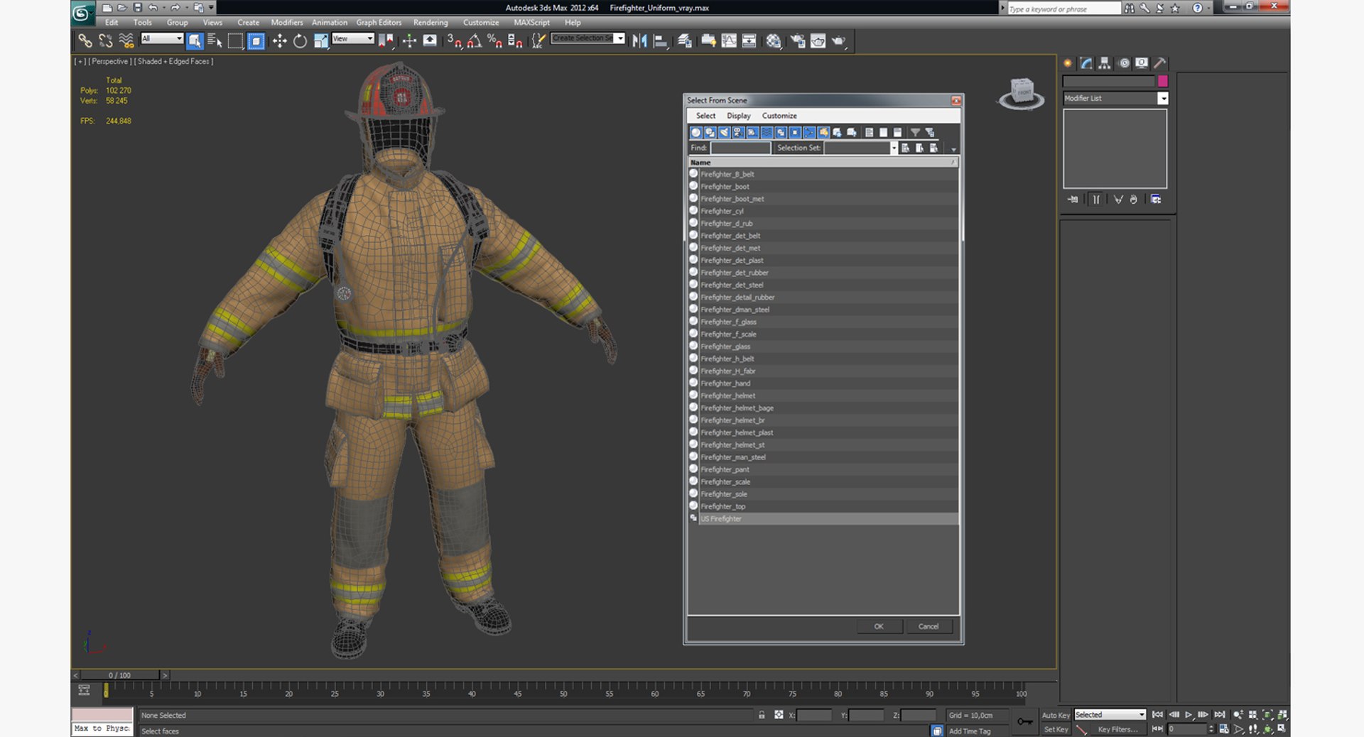 Firefighter Uniform 3D - TurboSquid 1154640