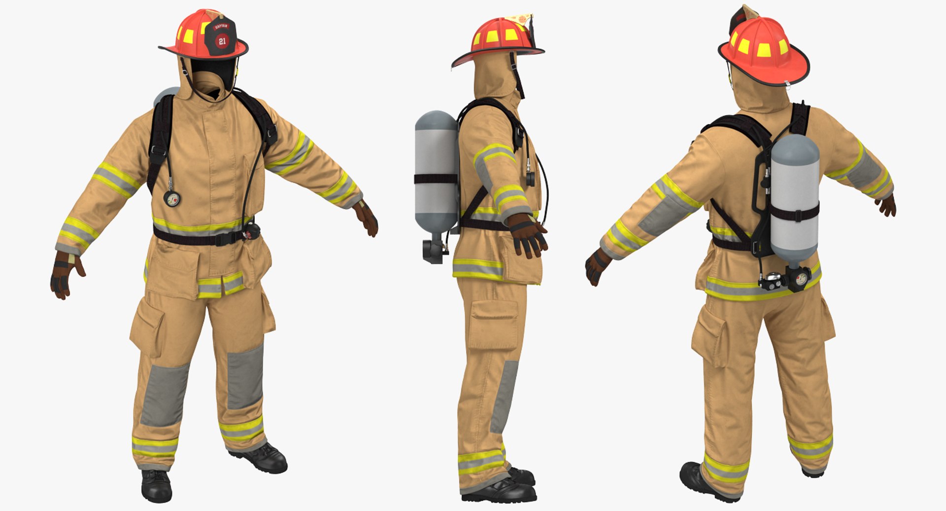 Firefighter Uniform 3D - TurboSquid 1154640