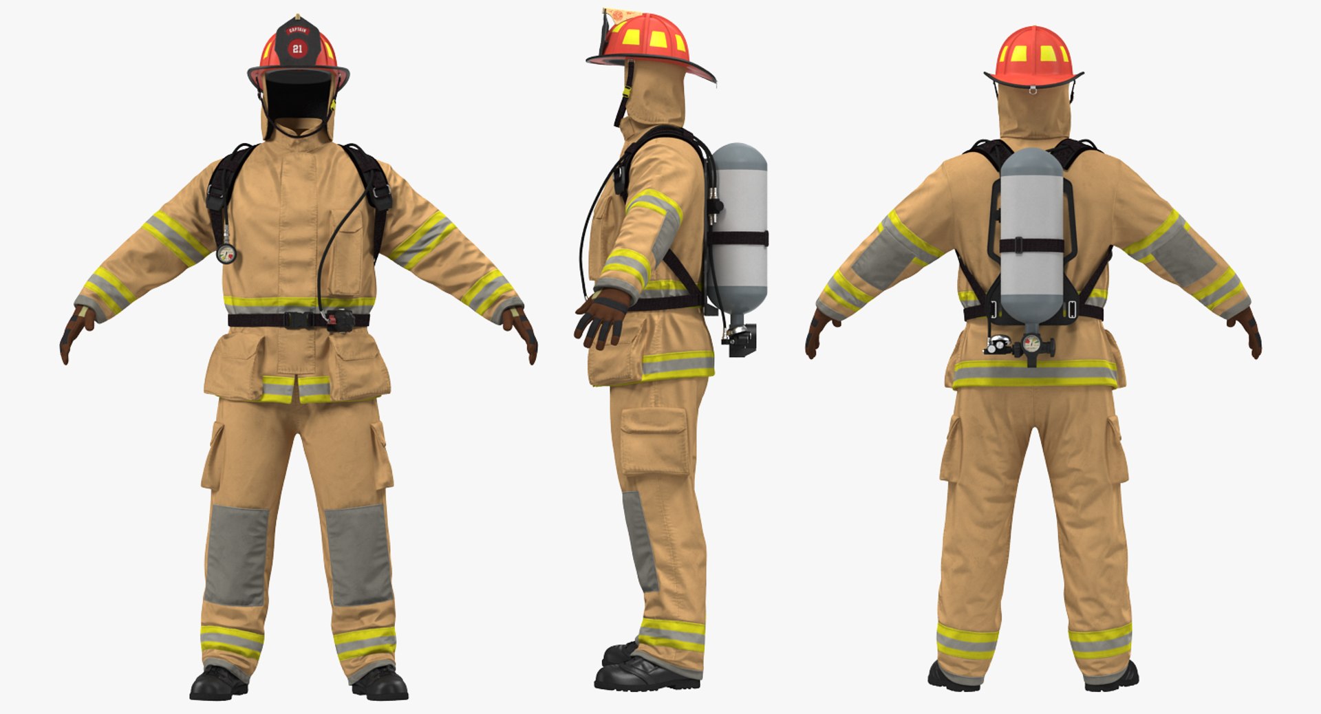 Firefighter Uniform 3D - TurboSquid 1154640