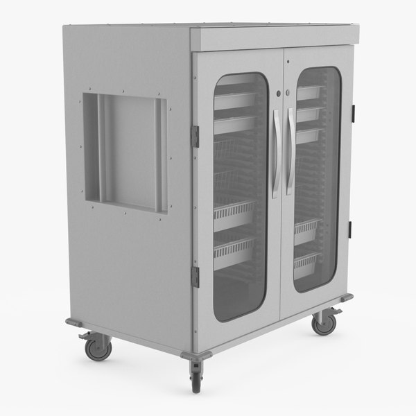 3D модель Медицинский шкаф для хранения 2 ячейки - TurboSquid 2411066