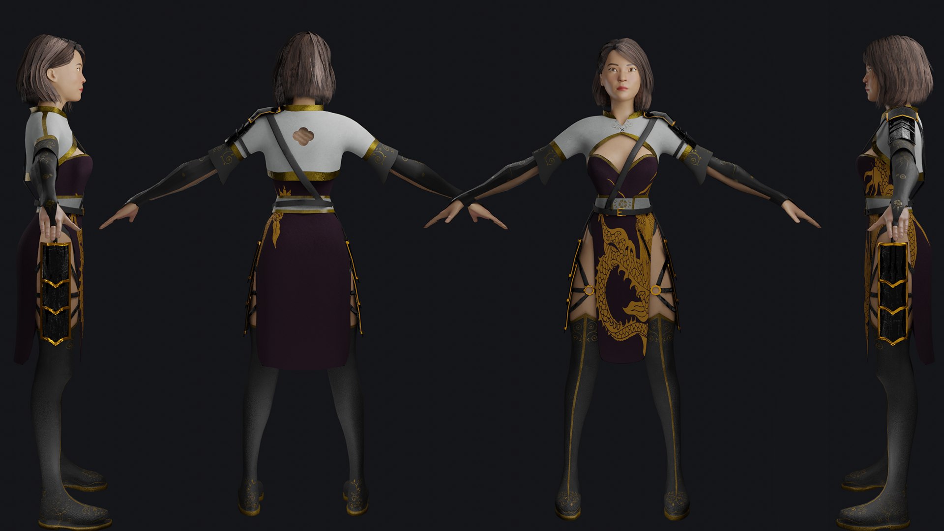 Asian Woman Character - Game Ready 3D Model - TurboSquid 1834690