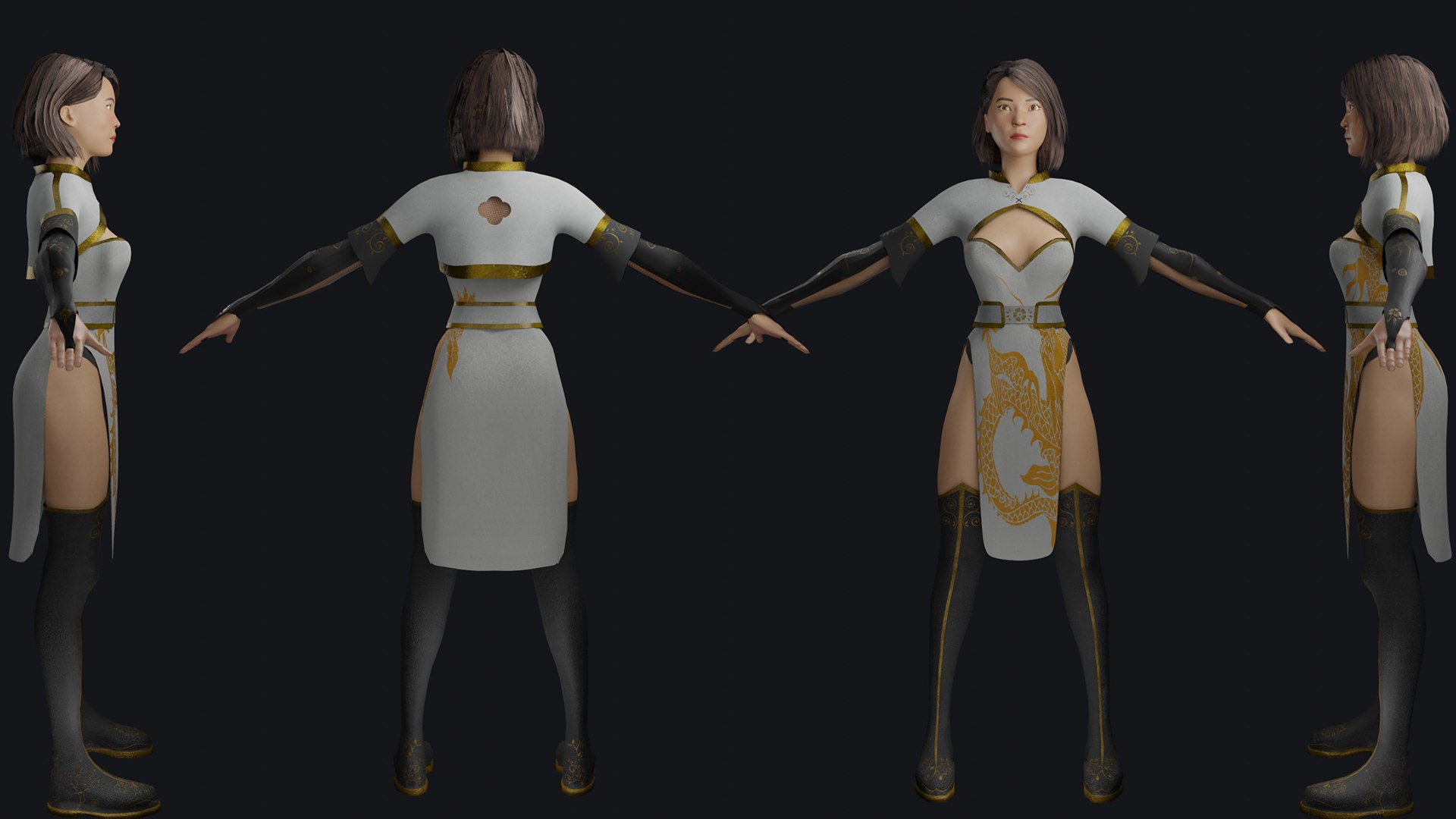 Asian Woman Character - Game Ready 3D Model - TurboSquid 1834690