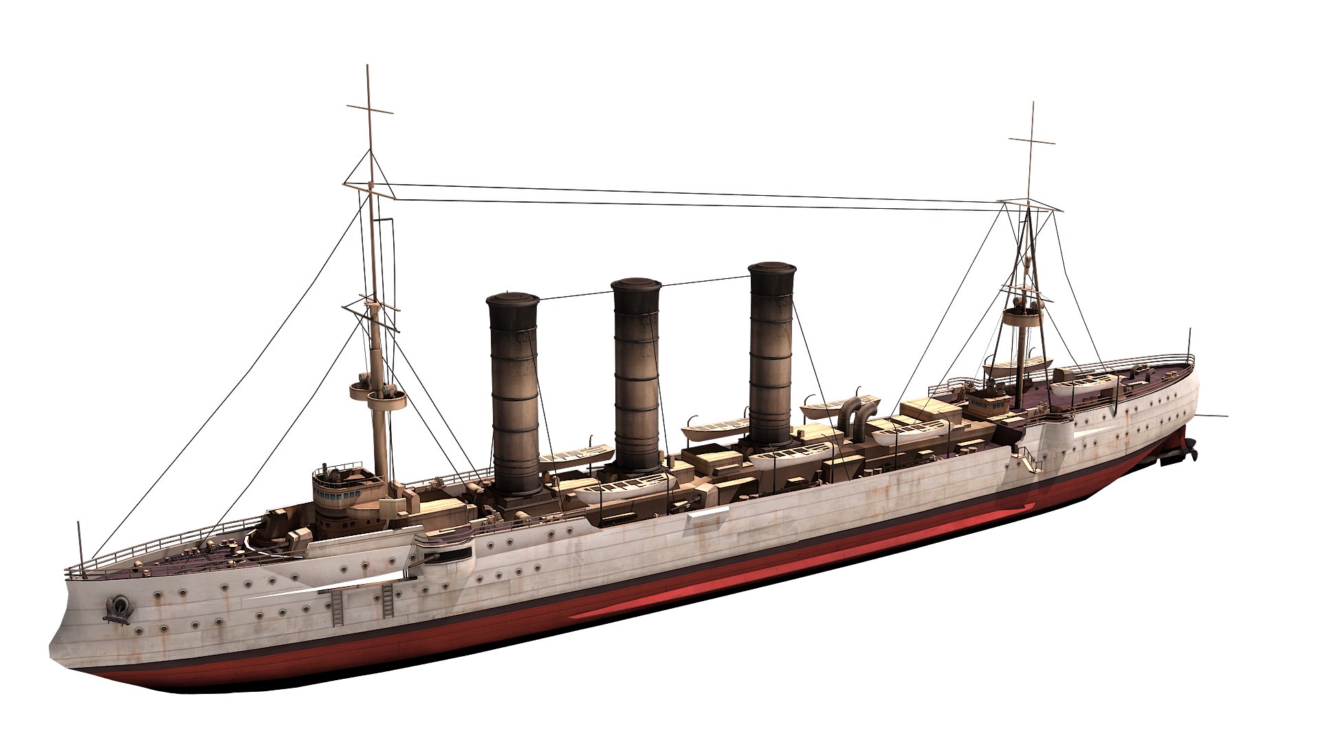 3D Dresden Class Light Cruiser - TurboSquid 1891623