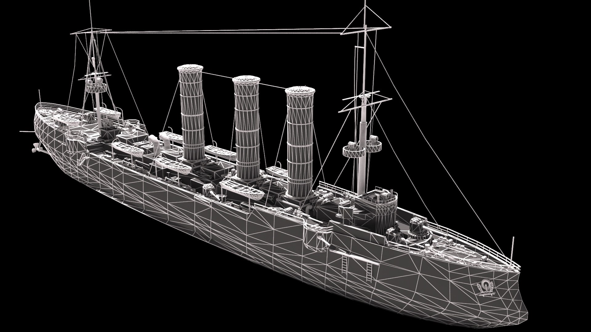 3D Dresden Class Light Cruiser - TurboSquid 1891623