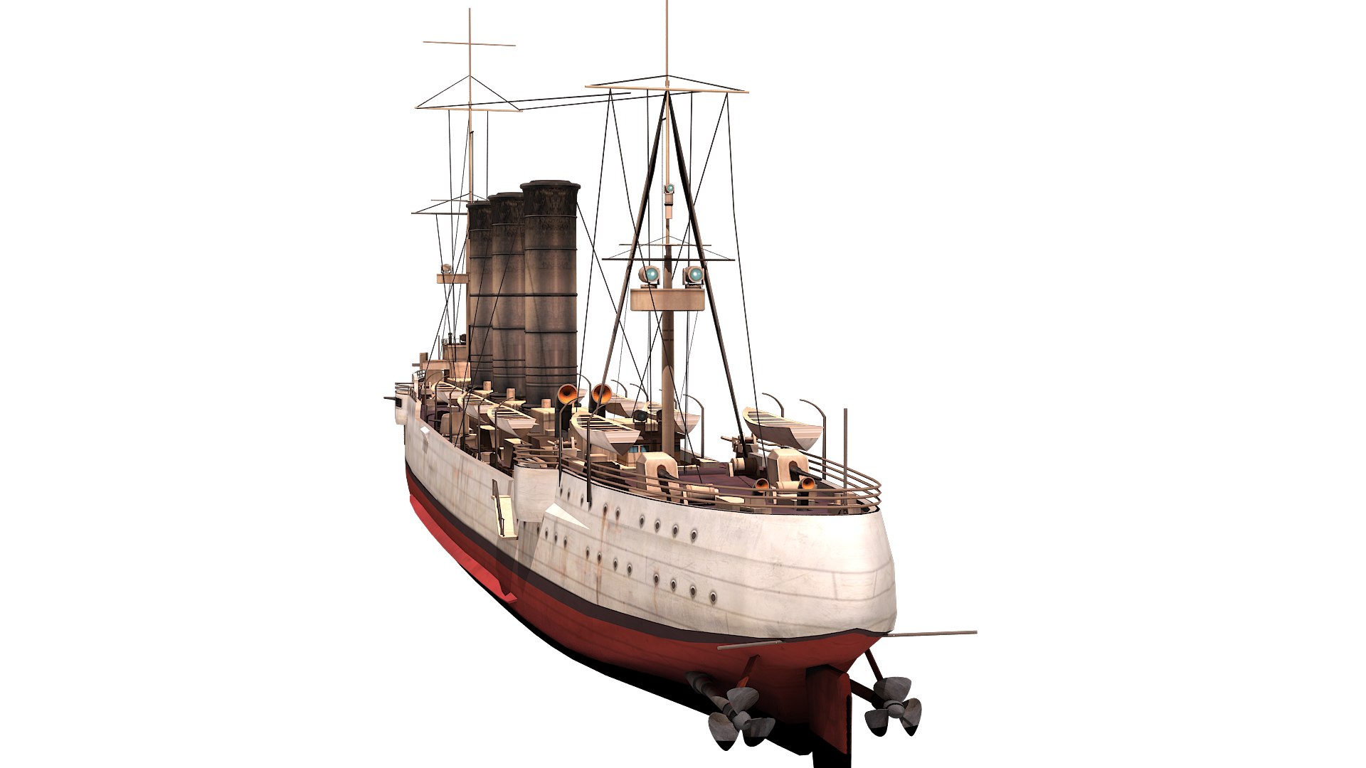 3D Dresden Class Light Cruiser - TurboSquid 1891623