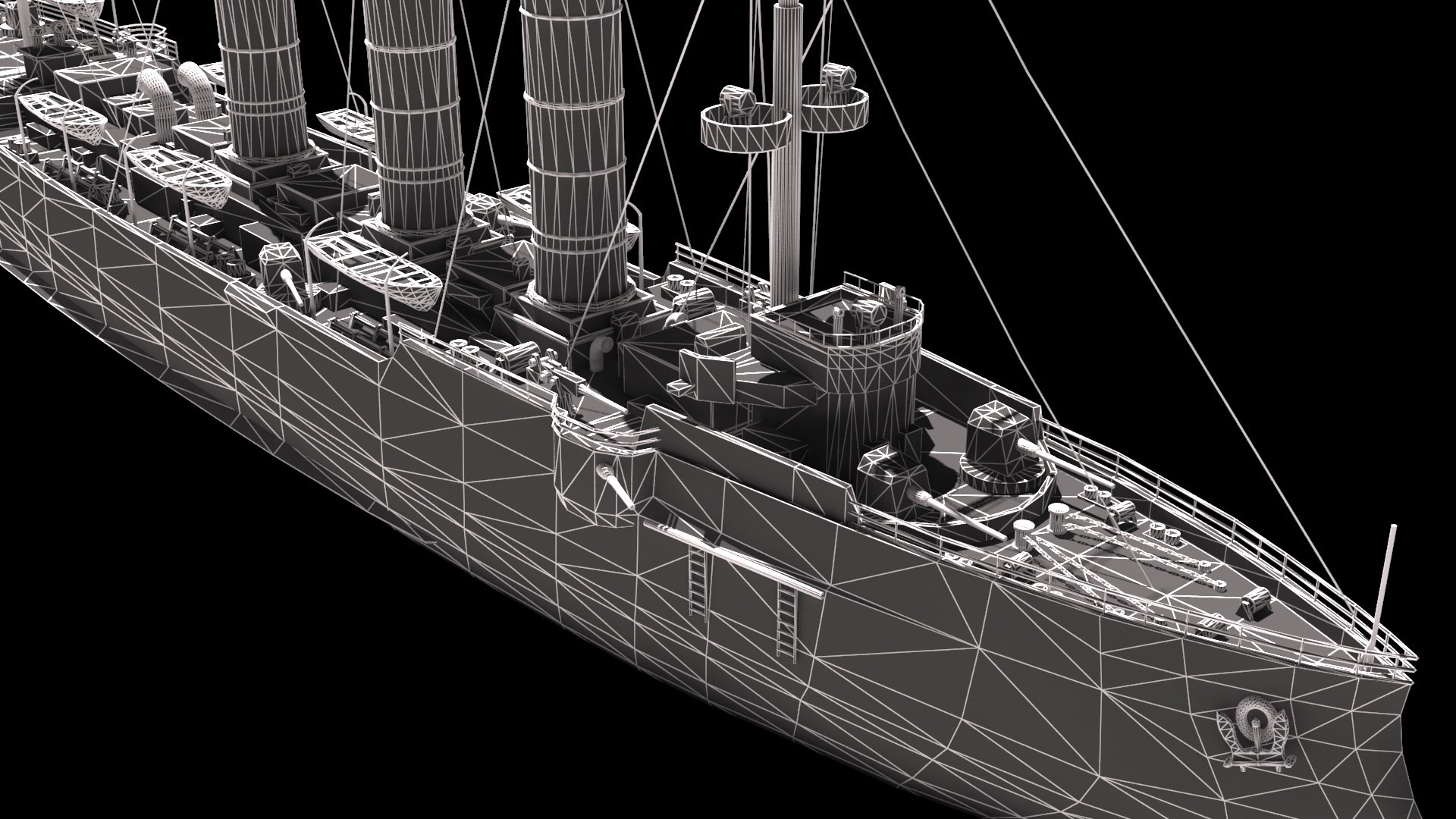 3D Dresden Class Light Cruiser - TurboSquid 1891623