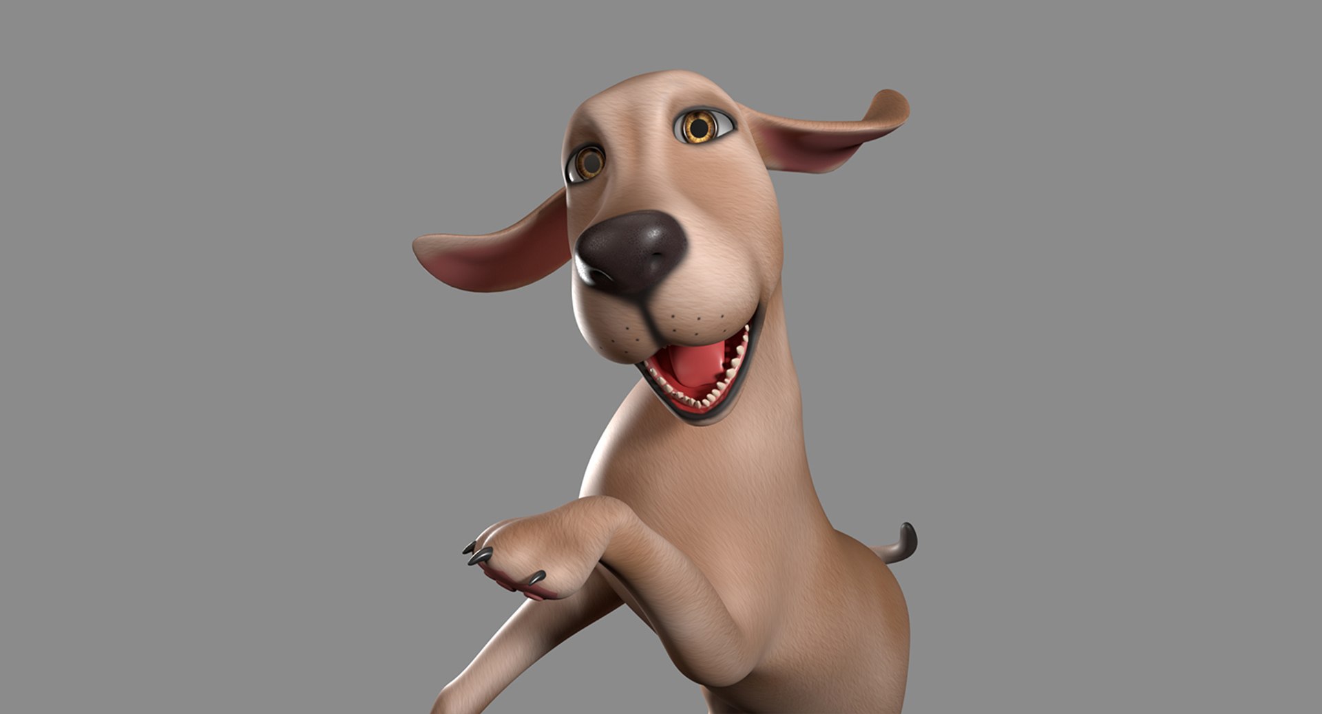 Cartoon rigged dog animation 3D - TurboSquid 1399051