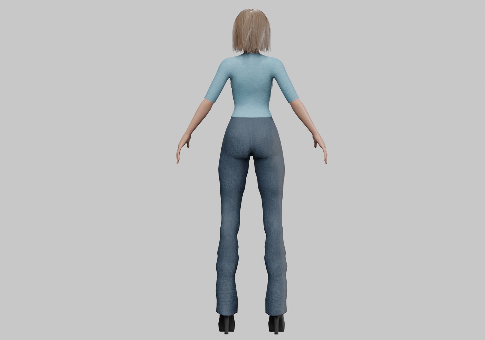 3D Model Standard Cute Woman V27984 - TurboSquid 2265330
