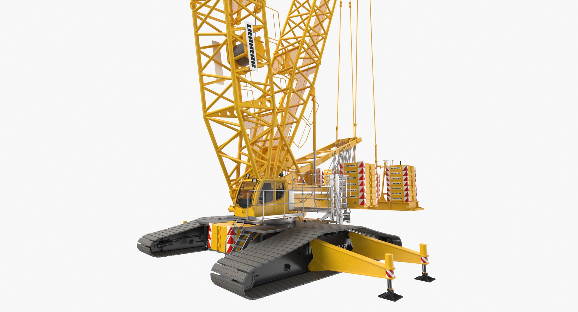 Liebherr lr 1600-2 crawler crane 3D model - TurboSquid 1700756
