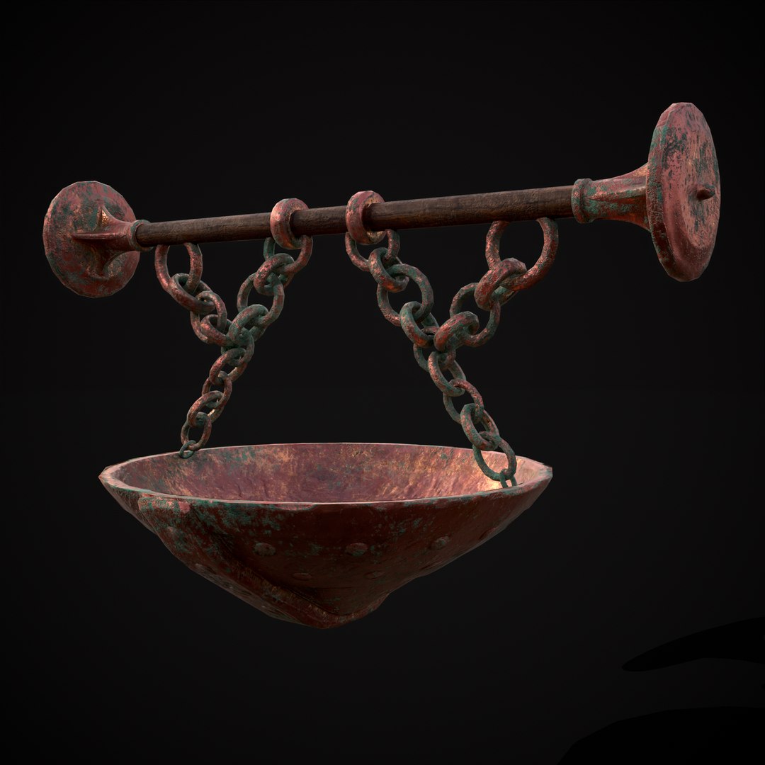 Hanging Copper Cauldron 3D Model - TurboSquid 2153965
