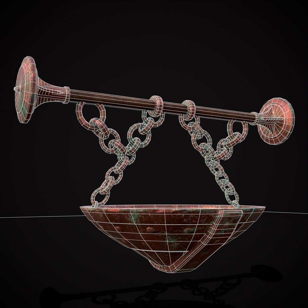 Hanging Copper Cauldron 3D Model - TurboSquid 2153965