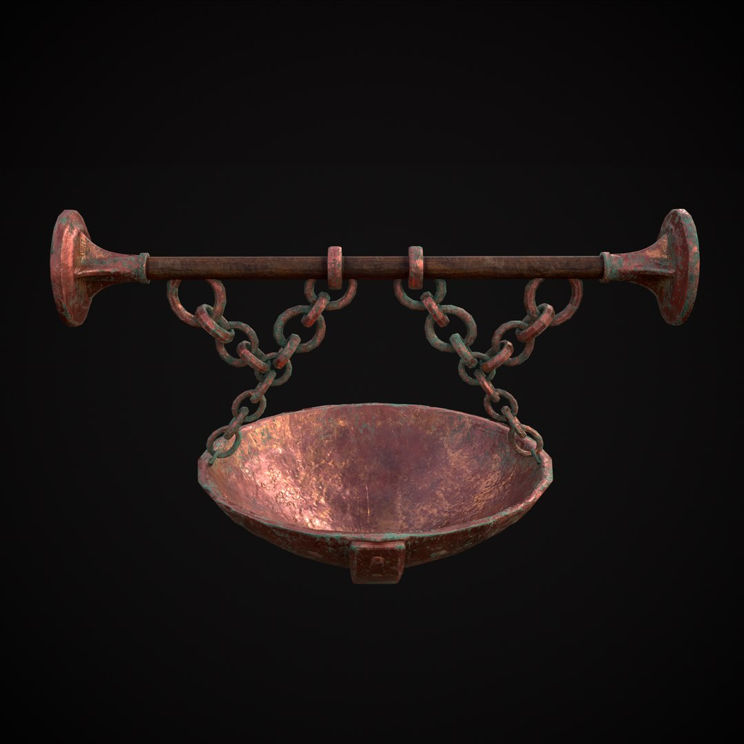 Hanging Copper Cauldron 3D Model - TurboSquid 2153965