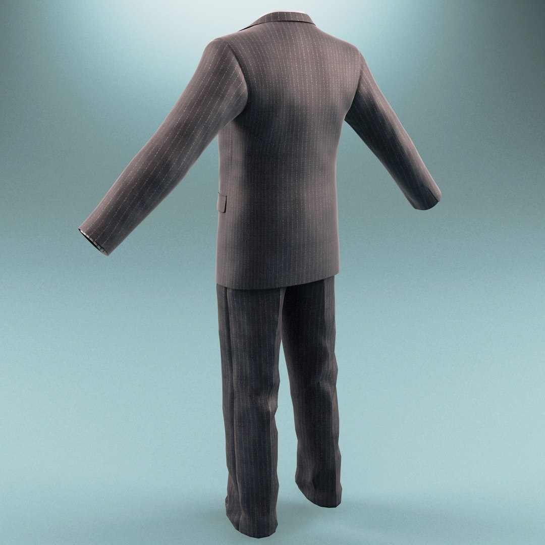 3d Model Men Suit V4