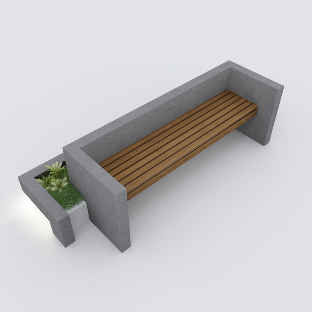 Modern Street Bench