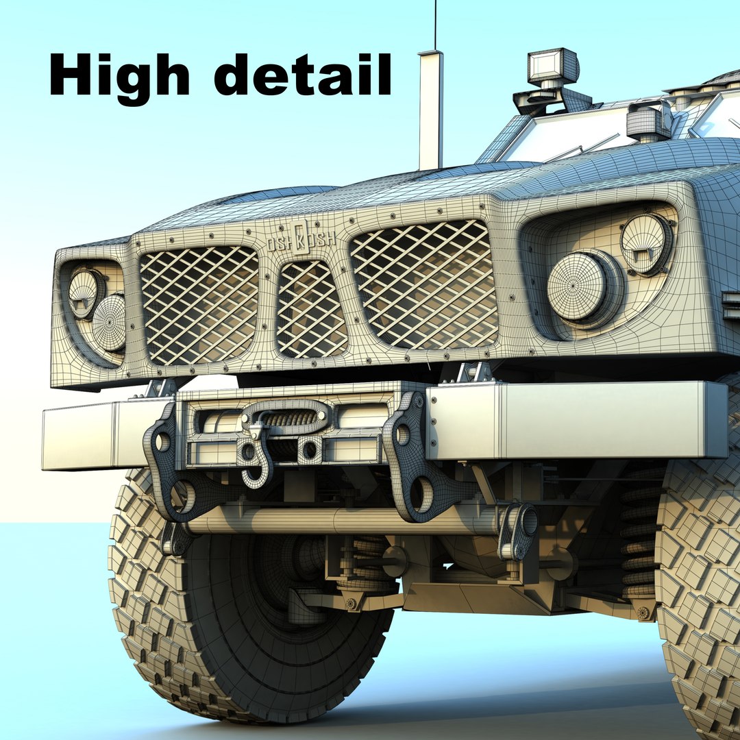 m-atv military vehicle 3d model