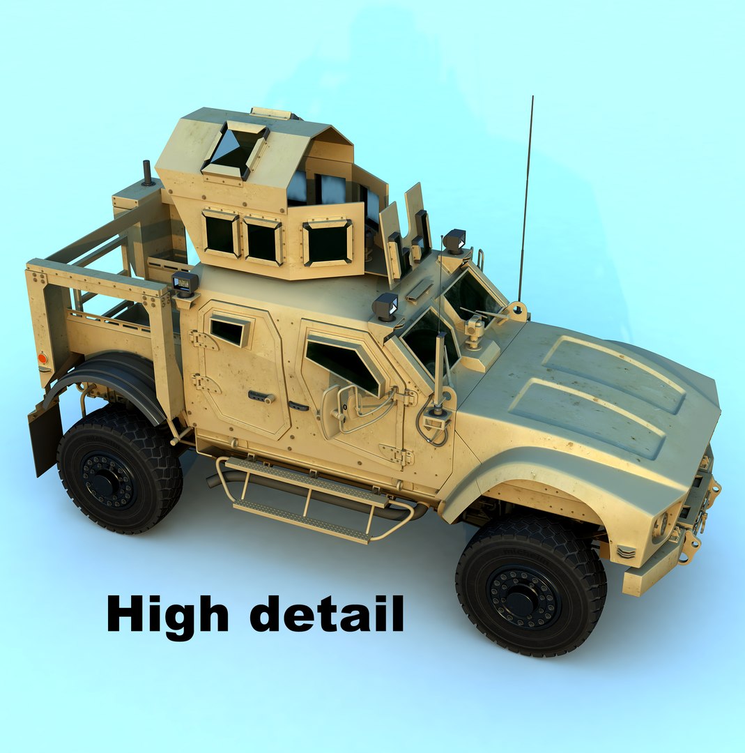 m-atv military vehicle 3d model