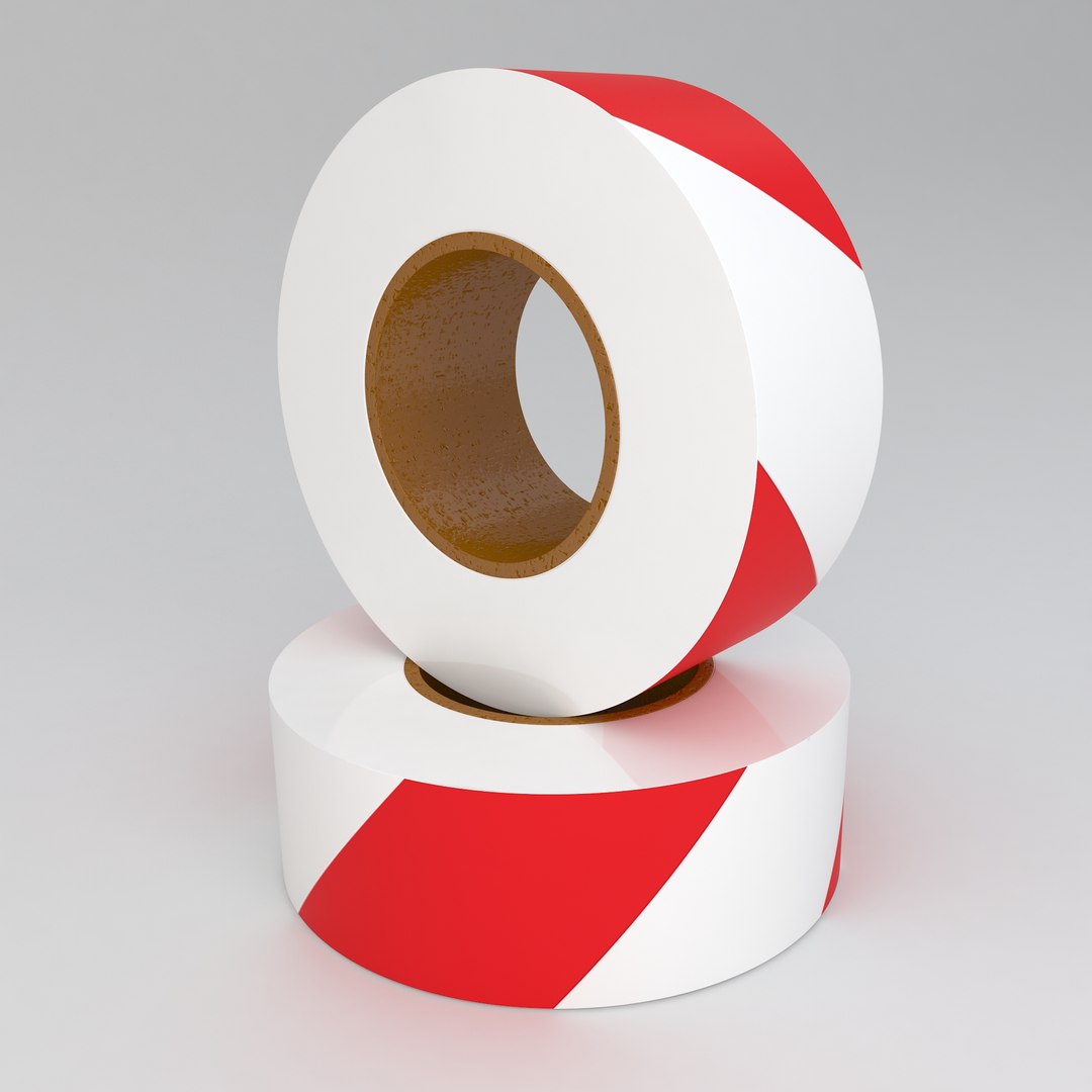 Red Barricade Tape Max 3D Model - TurboSquid 2334573
