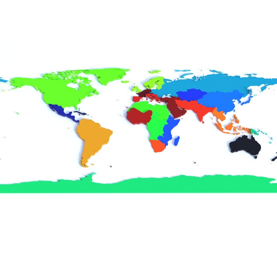 Regions 3D Offset Map - TurboSquid 2347339