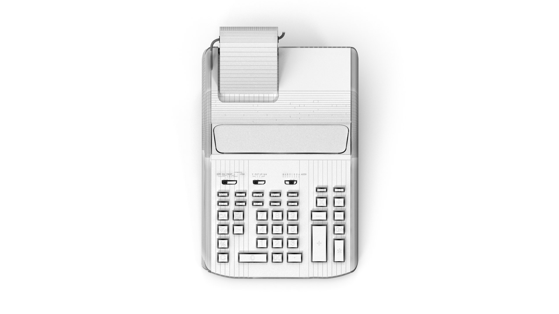 Printing Calculator 3D Model - TurboSquid 1892377