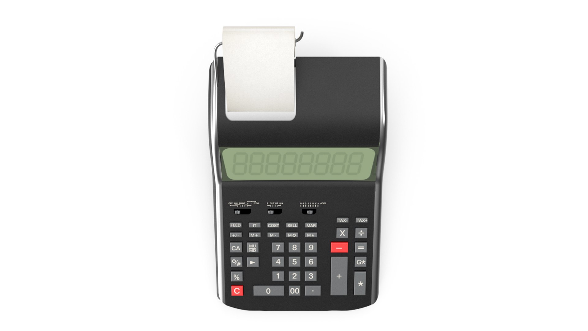 Printing Calculator 3D Model - TurboSquid 1892377