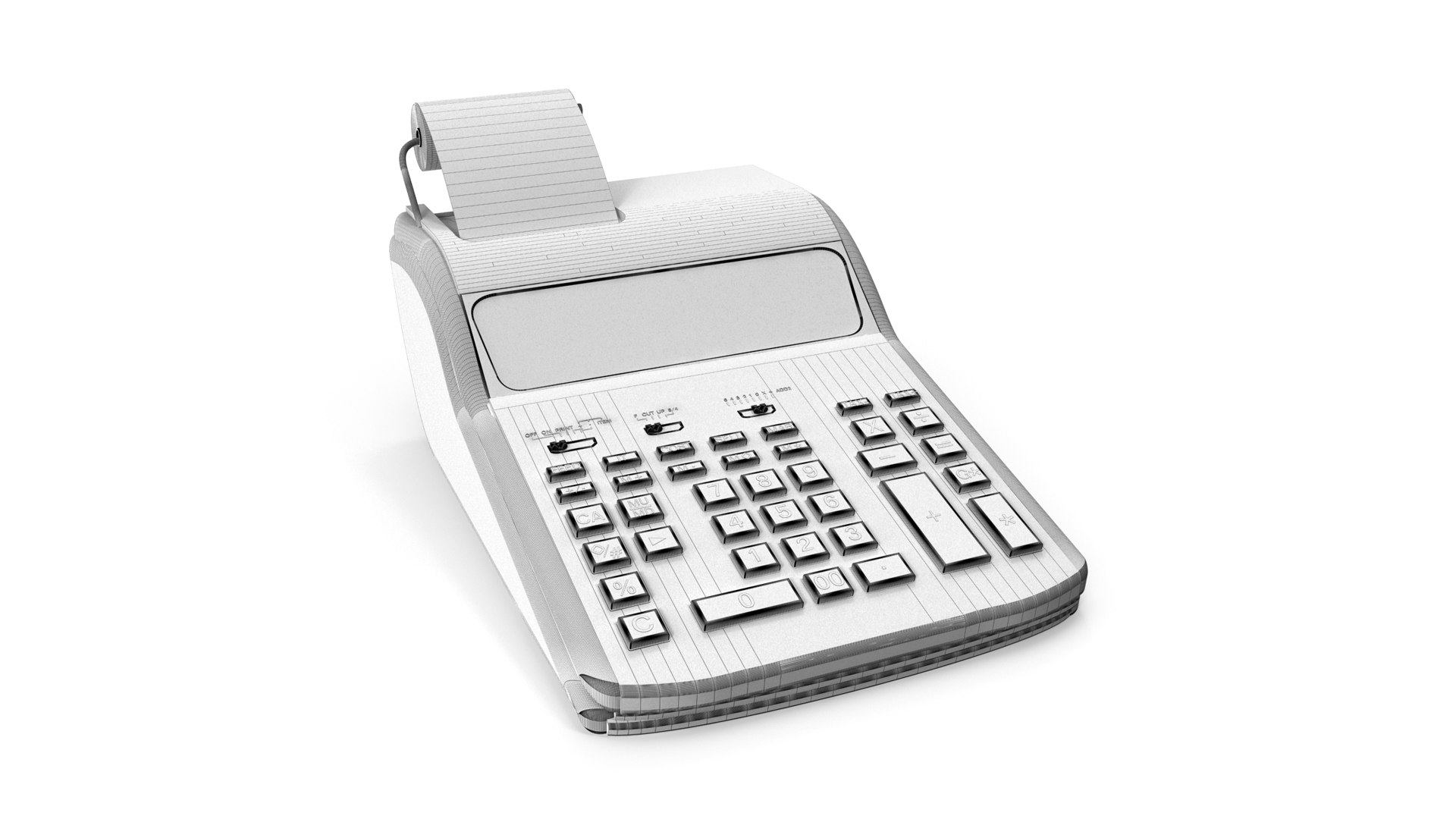 Printing Calculator 3D Model - TurboSquid 1892377