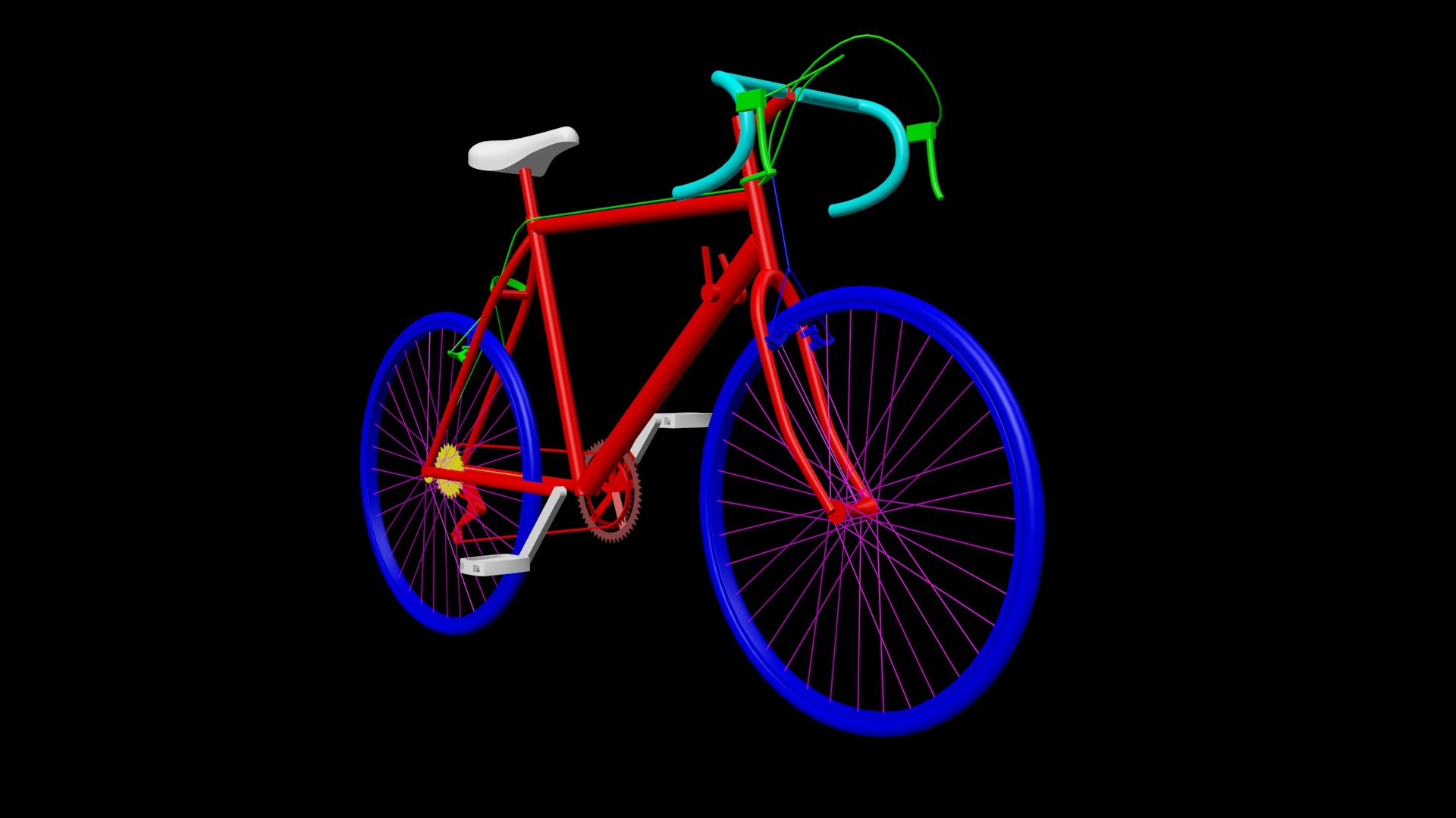 Bycycle 10-speed 3D model - TurboSquid 2086896