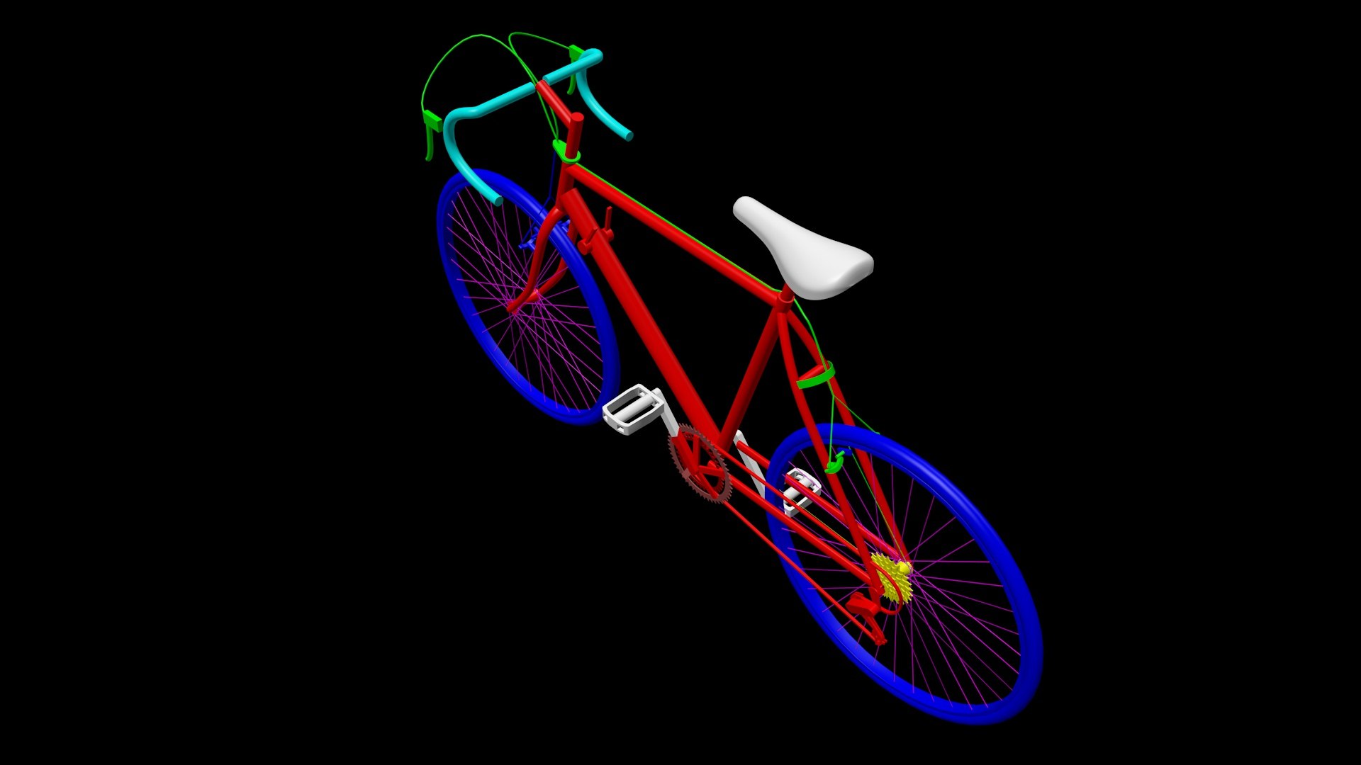 Bycycle 10-speed 3D model - TurboSquid 2086896