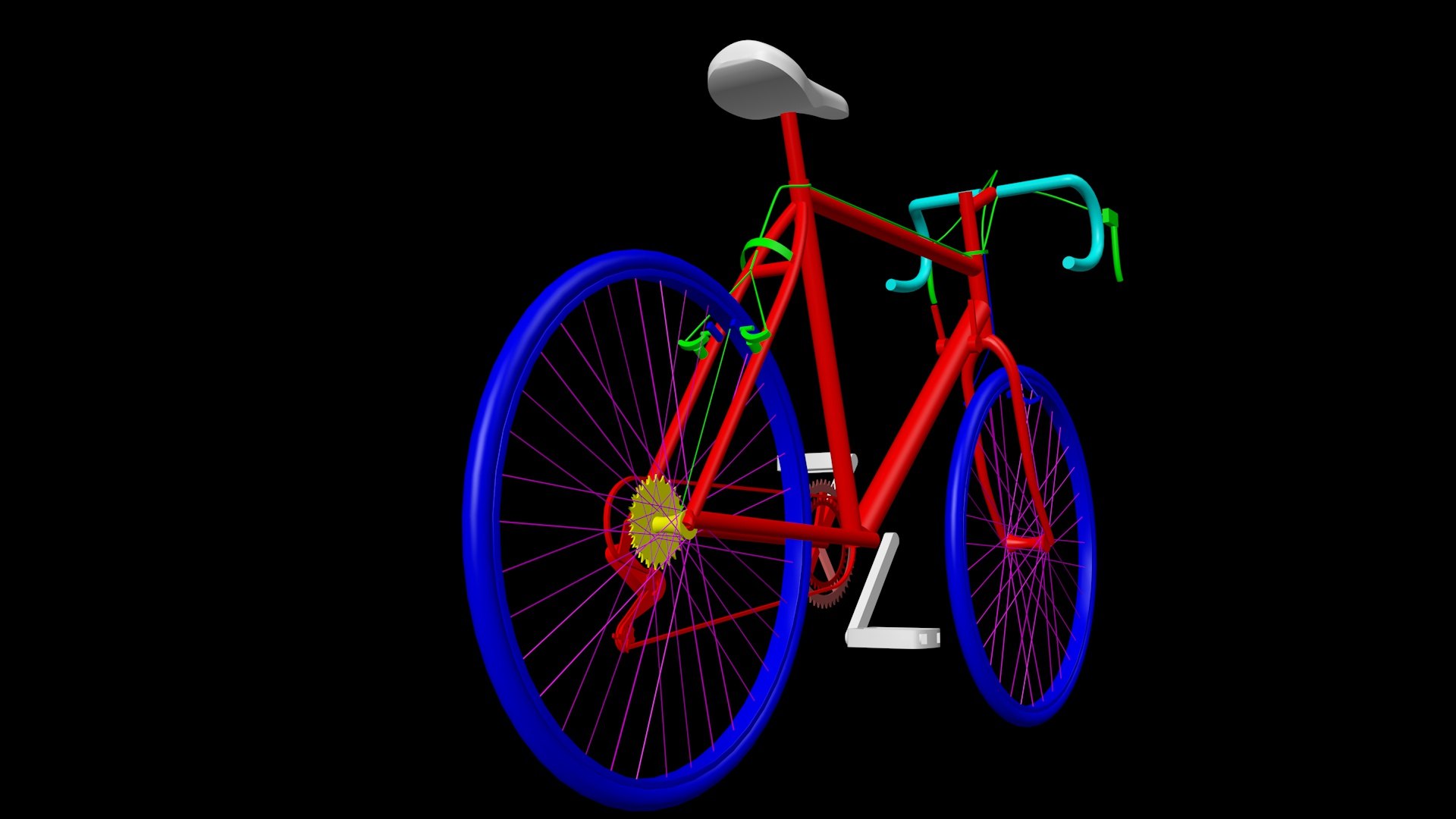Bycycle 10-speed 3D model - TurboSquid 2086896