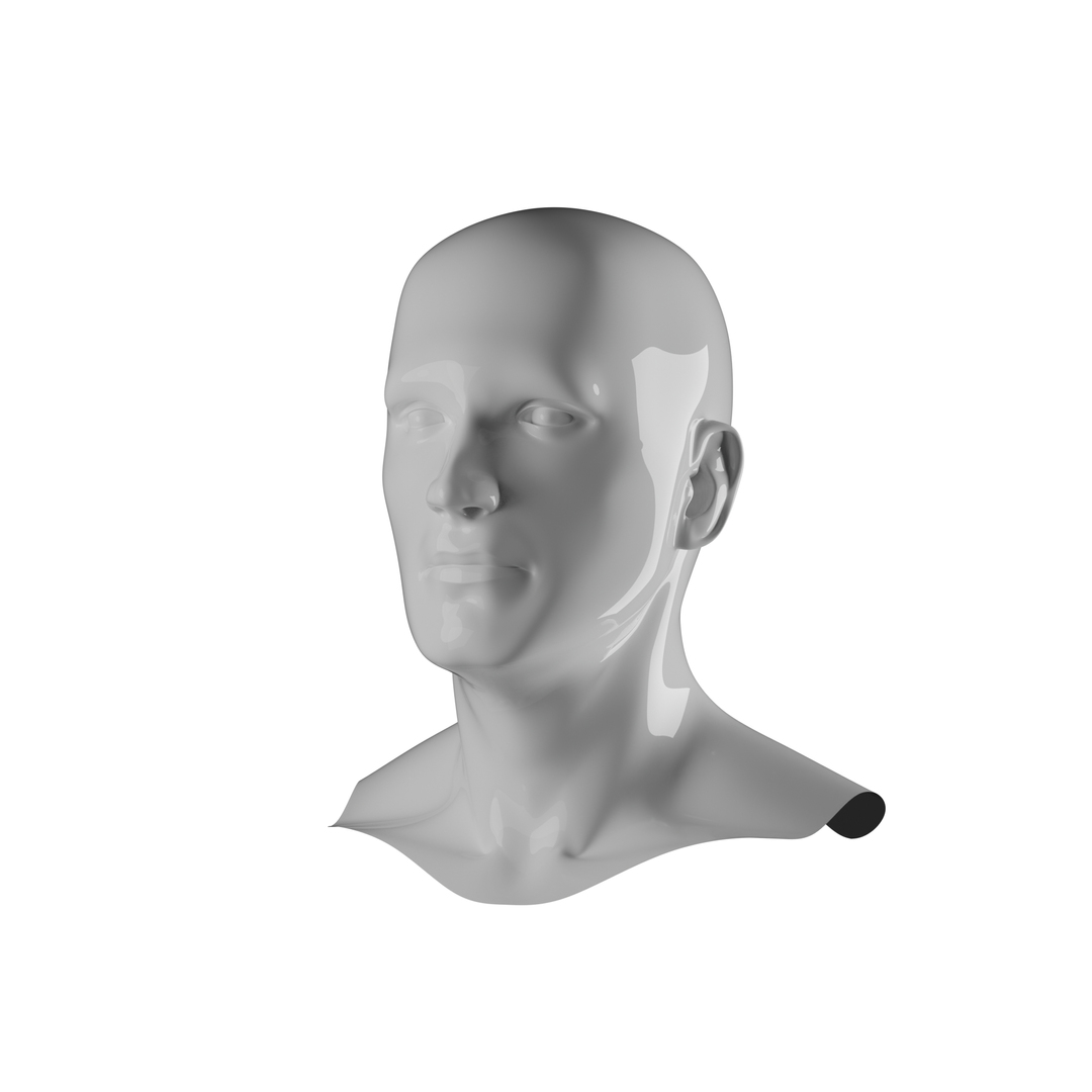 Male Mannequin Head 3D Model - TurboSquid 2050982