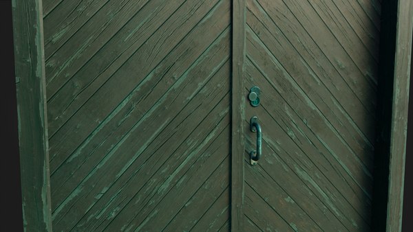 Old Doubledoors Brown - PBR 3D model - TurboSquid 1843686