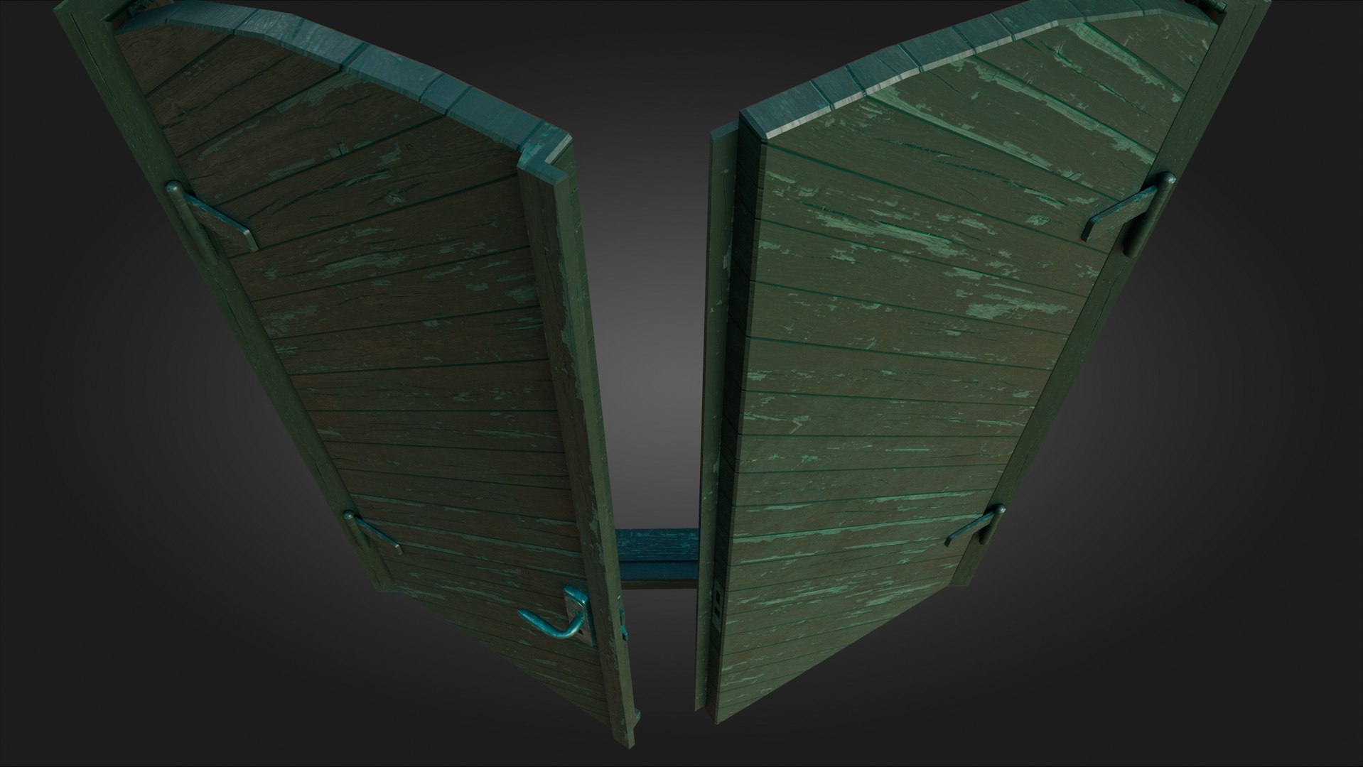 Old Doubledoors Brown - PBR 3D Model - TurboSquid 1843686