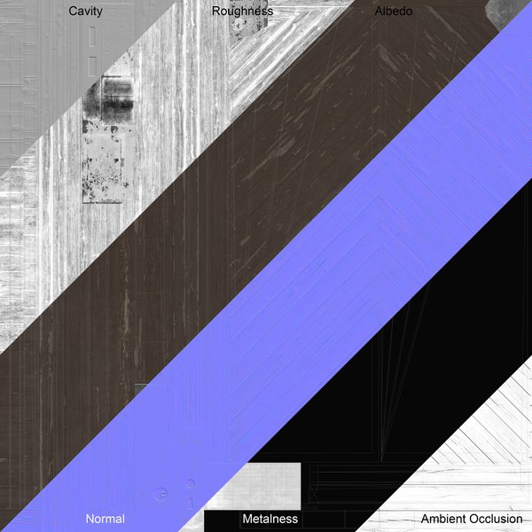 modelo 3d Old Doubledoors Marrón - PBR - TurboSquid 1843686