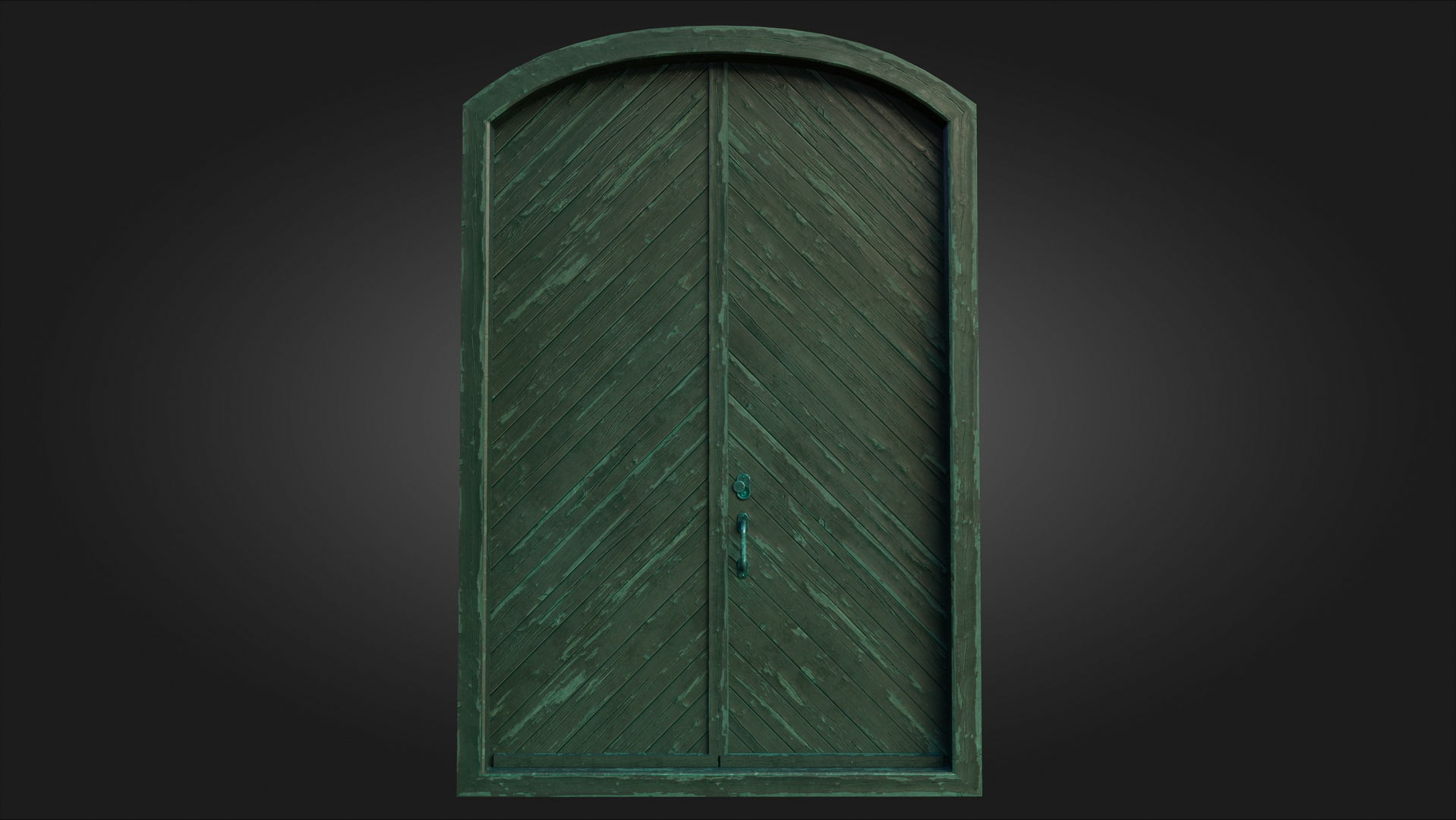 modelo 3d Old Doubledoors Marrón - PBR - TurboSquid 1843686