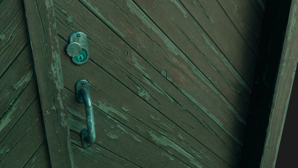modelo 3d Old Doubledoors Marrón - PBR - TurboSquid 1843686