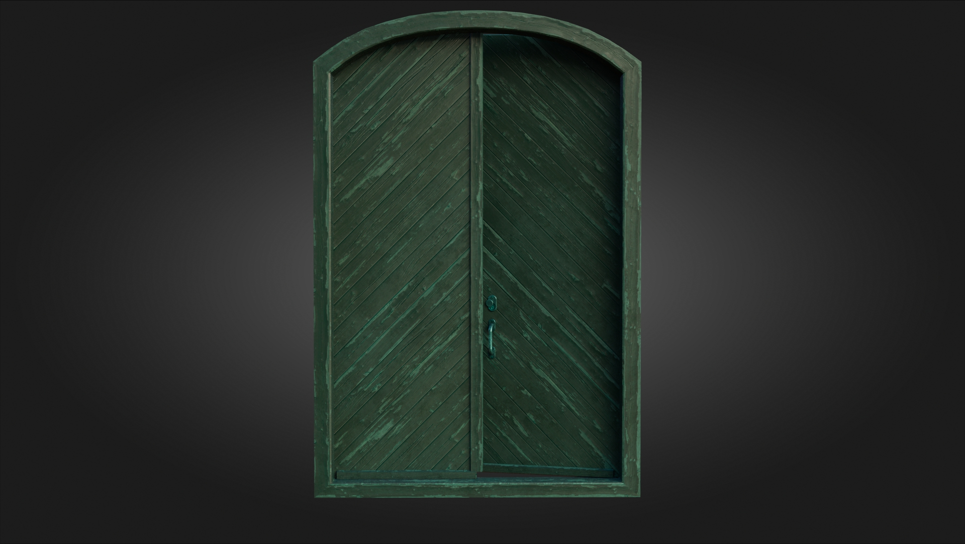 modelo 3d Old Doubledoors Marrón - PBR - TurboSquid 1843686