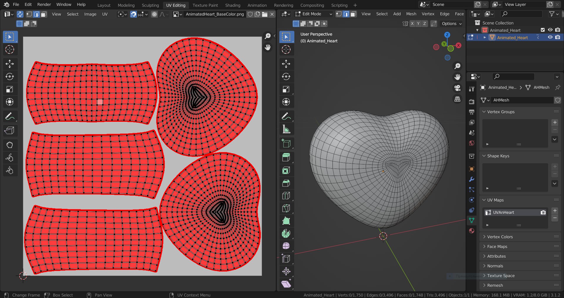 3D Animated Heart - TurboSquid 1883002