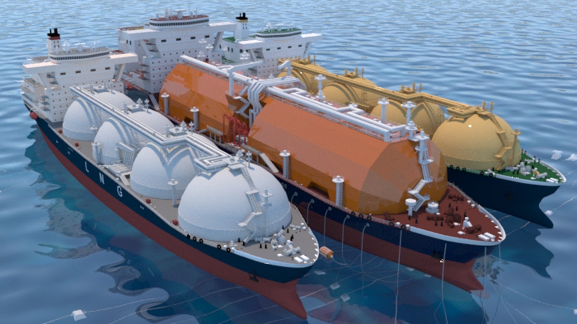3D Floating Gas Storage Tanker Ships - TurboSquid 1515856