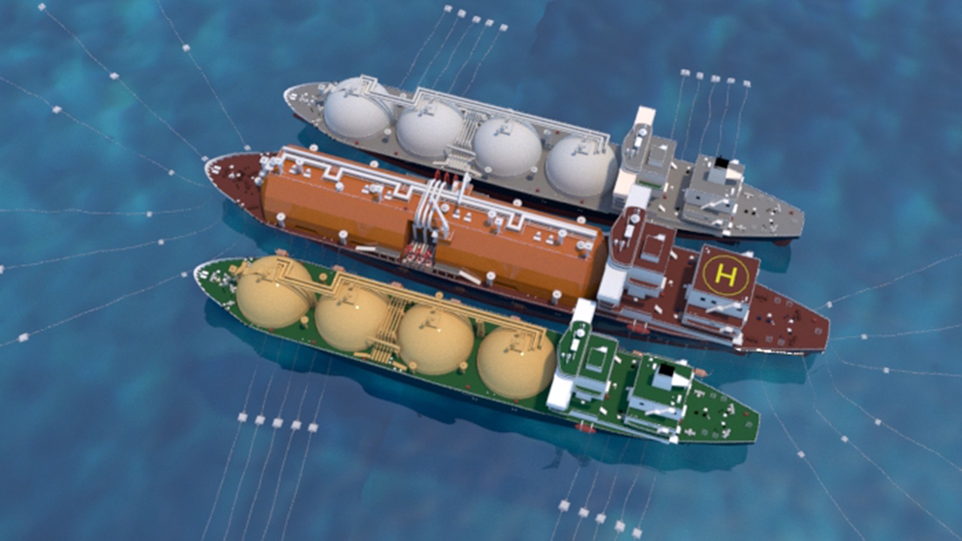 3D Floating Gas Storage Tanker Ships - TurboSquid 1515856