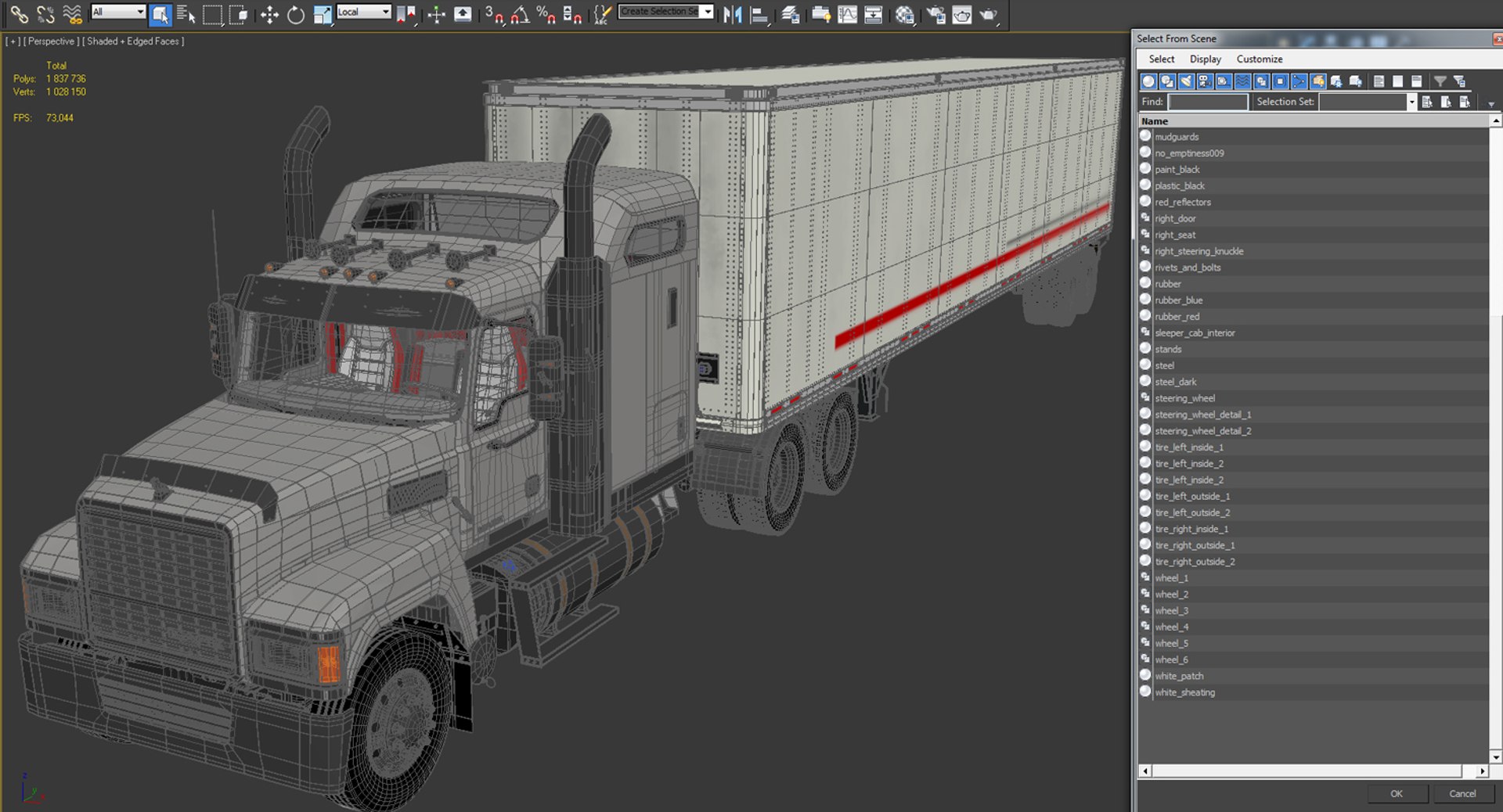 3D trailer truck mack chu613 - TurboSquid 1164257